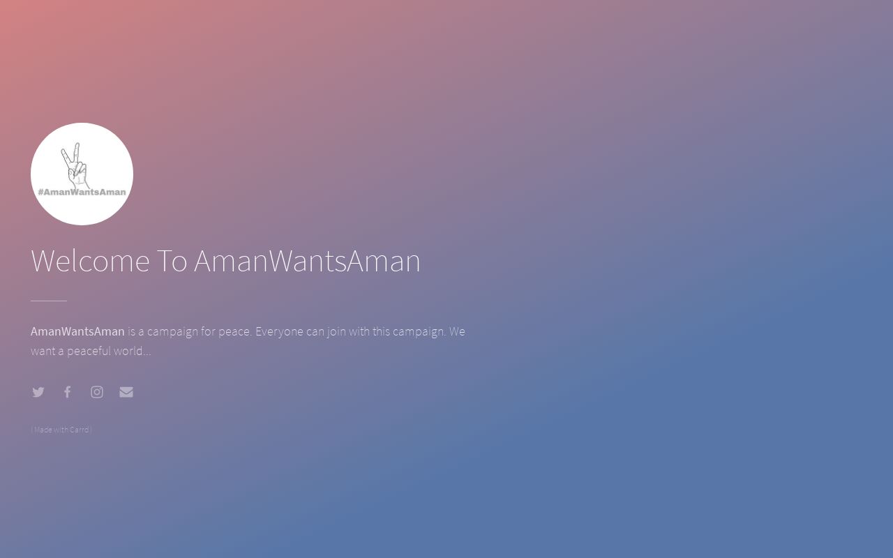 Aman Wants Aman